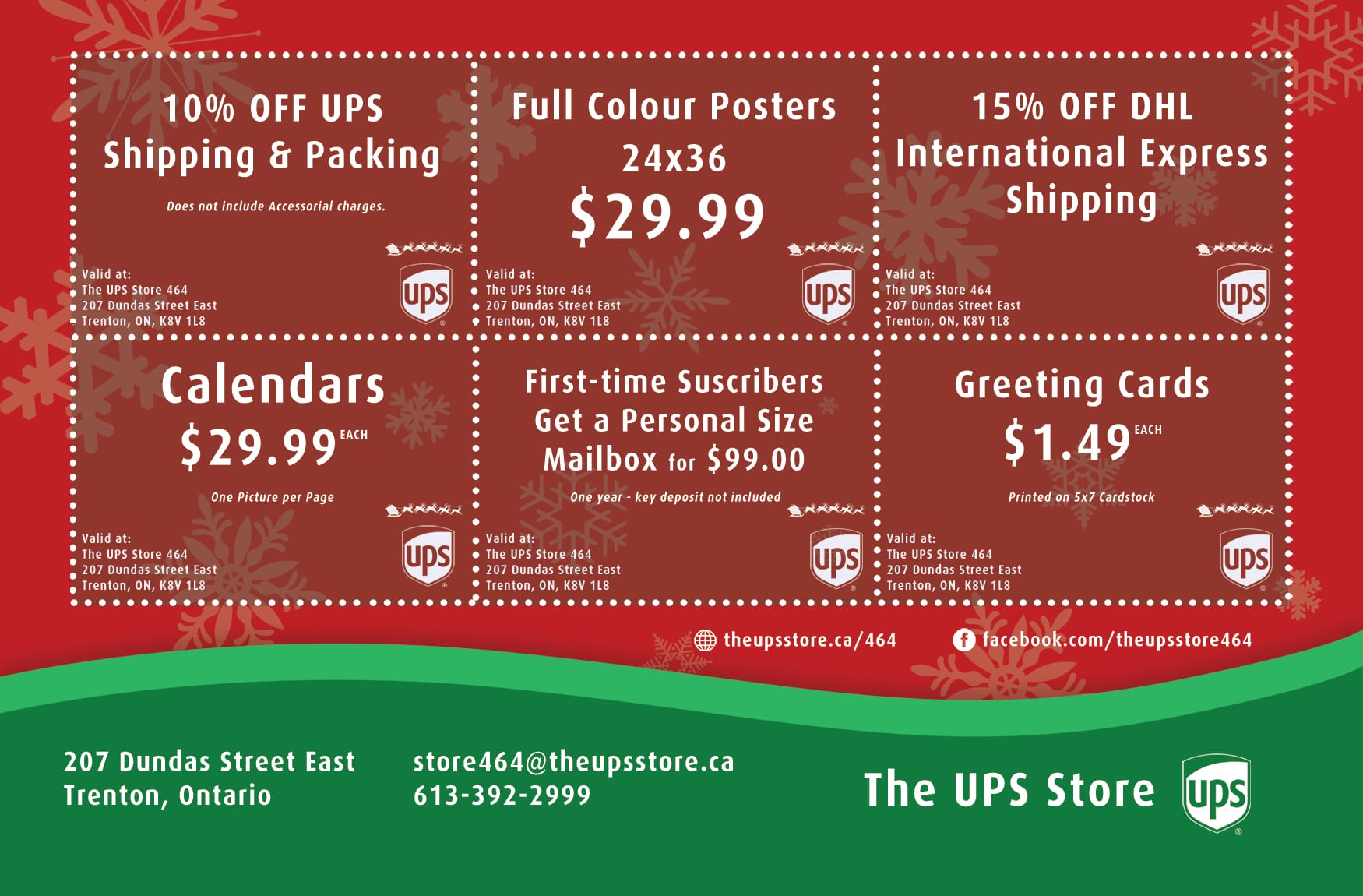 The UPS Store #464 | 207 Dundas St. E., Trenton | Small Business Solutions